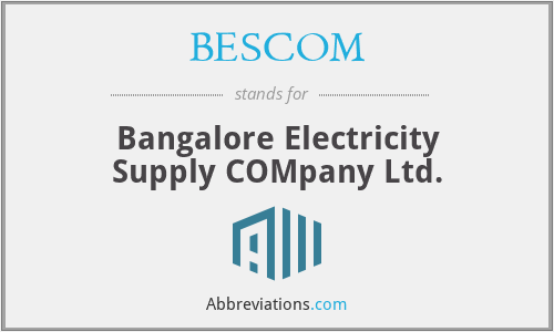 What does BESCOM stand for?