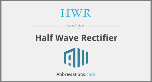 What does HWR stand for?