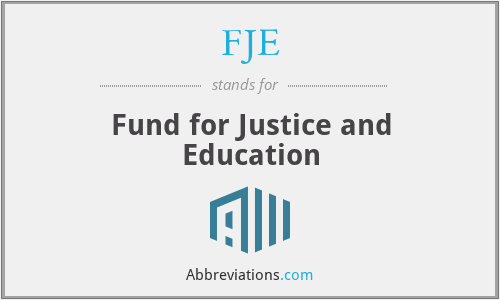 What does FJE stand for?