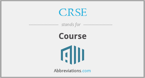 What is the abbreviation for course?