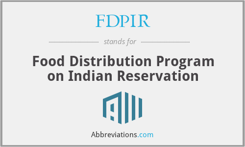 What does FDPIR stand for?