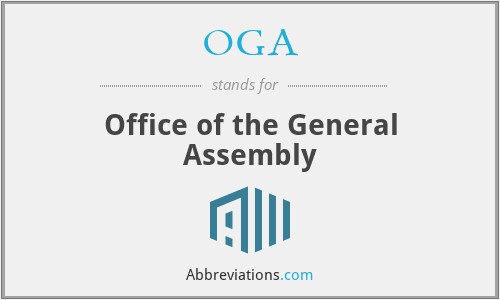 What does OGA stand for?