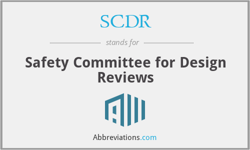 What does SCDR stand for?