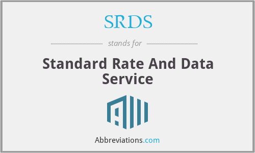 What does SRDS stand for?