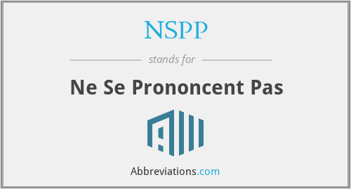 What does NSPP stand for?