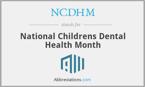 What does NCDHM stand for?
