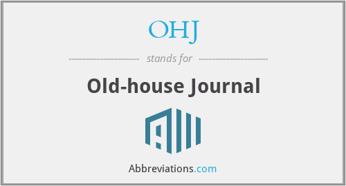 What does OHJ stand for?