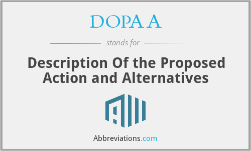 What does DOPAA stand for?