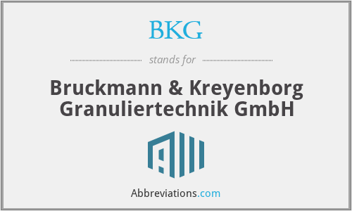 What does BKG stand for?