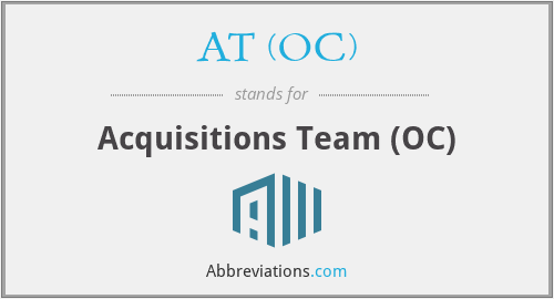 What does AT (OC) stand for?