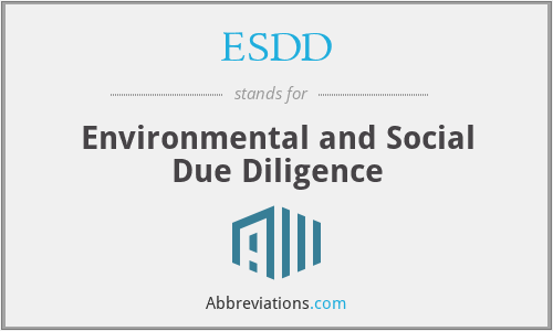 What does ESDD stand for?