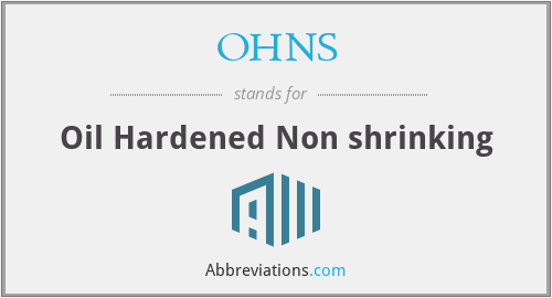 What does OHNS stand for?
