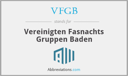 What does VFGB stand for?
