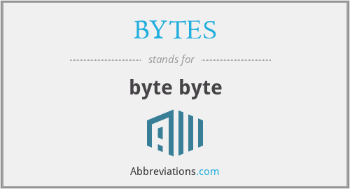 What does BYTES stand for?