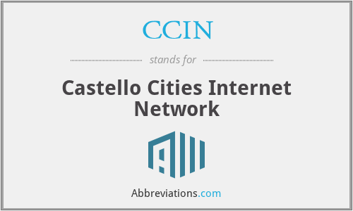 What does CCIN stand for?