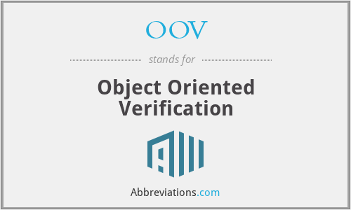 What does OOV stand for?