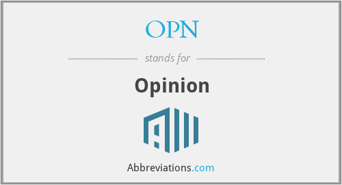 What does OPN stand for?