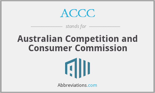 What does ACCC stand for?