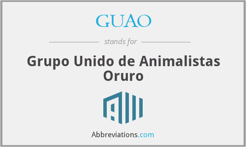 What does GUAO stand for?