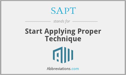 What does SAPT stand for?