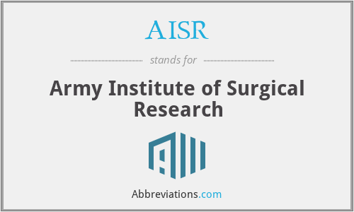 What does AISR stand for?
