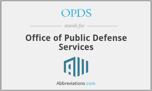 What does OPDS stand for?