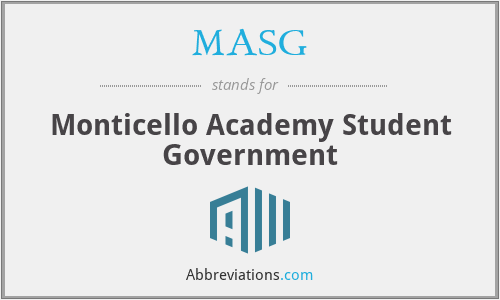 What does MASG stand for?