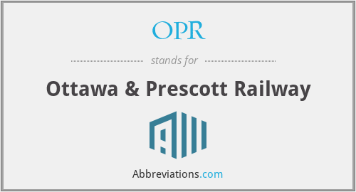 What does OPR stand for?