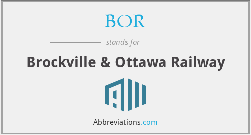 What does BOR stand for?