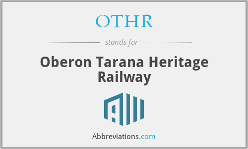 What does OTHR stand for?