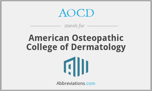 What does AOCD stand for?