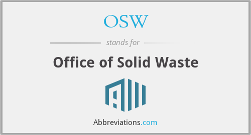 What does OSW stand for?