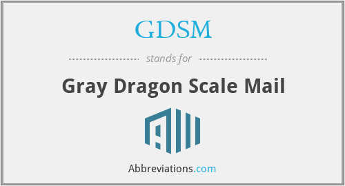 What does GDSM stand for?