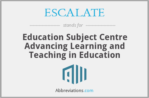 What does ESCALATE stand for?