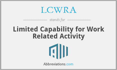 What does LCWRA stand for?