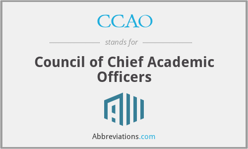 What does CCAO stand for?