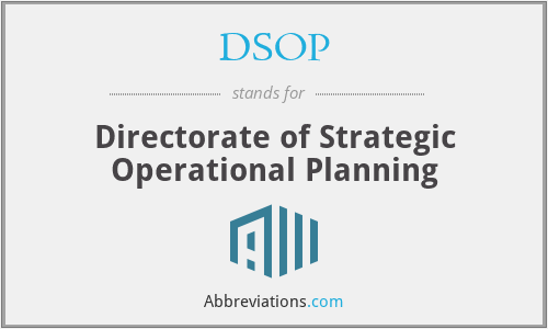 What does DSOP stand for?
