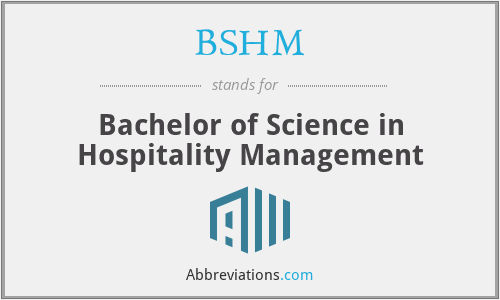 What does BSHM stand for?