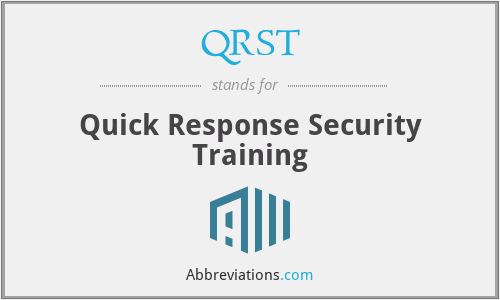 What does QRST stand for?