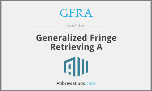 What does GFRA stand for?