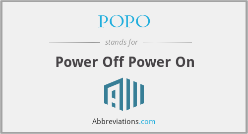 What does POPO stand for?