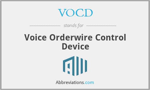What does VOCD stand for?
