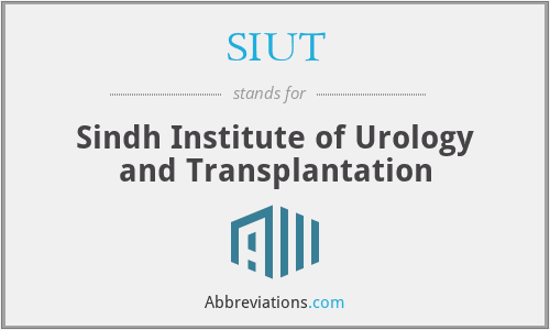 What does SIUT stand for?