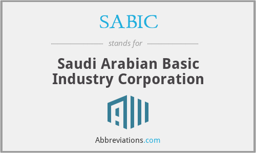 What does SABIC stand for?