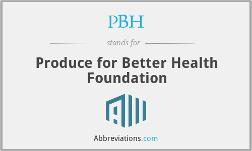 What does PBH stand for?