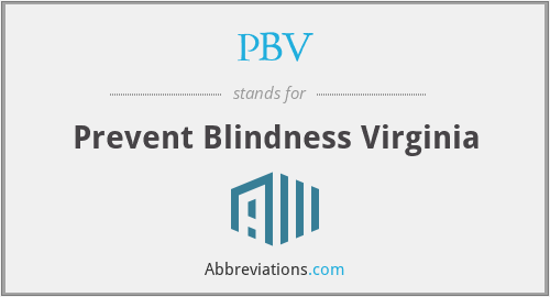 What does PBV stand for?