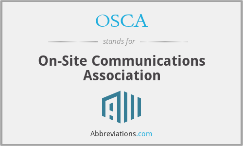 What does OSCA stand for?