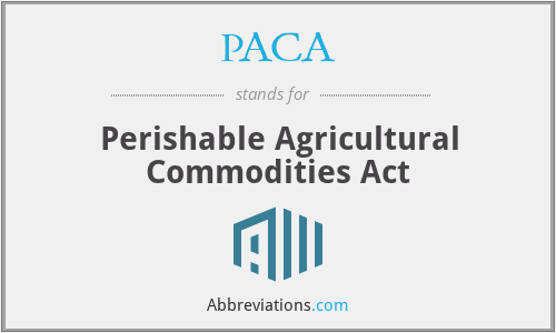 What does PACA stand for?