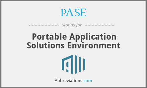 What does PASE stand for?