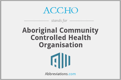 What does ACCHO stand for?